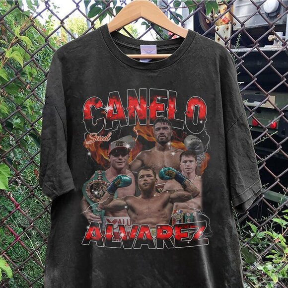 Tops | Vintage Canelo Alvarez Shirt Boxing Rap Tee 9s Retro Shirt 13 ...
